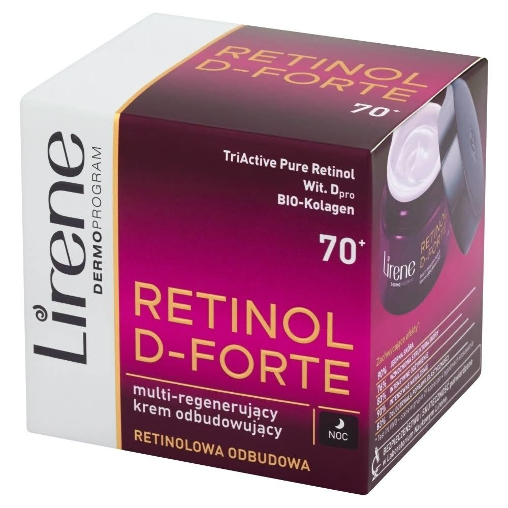 LIRENE Retinol D-Forte 70+ krem na noc 50ml - Pachnidełko
