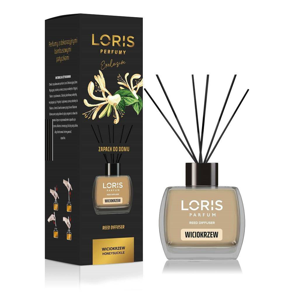 LORIS Reed Diffuser dyfuzor zapachowy z patyczkami Wiciokrzew 120ml ...